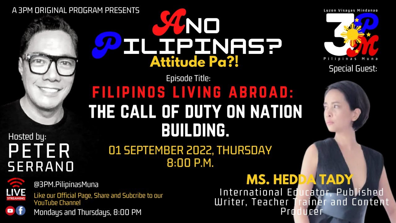 FILIPINOS LIVING ABROAD: THE CALL OF DUTY ON NATION BUILDING - YouTube