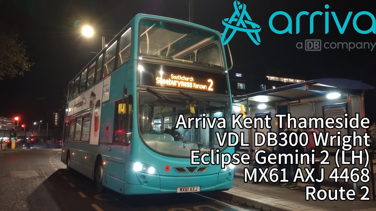 Transfer | Arriva Kent Thameside Route 2 | VDL DB300 Wright Eclipse ...