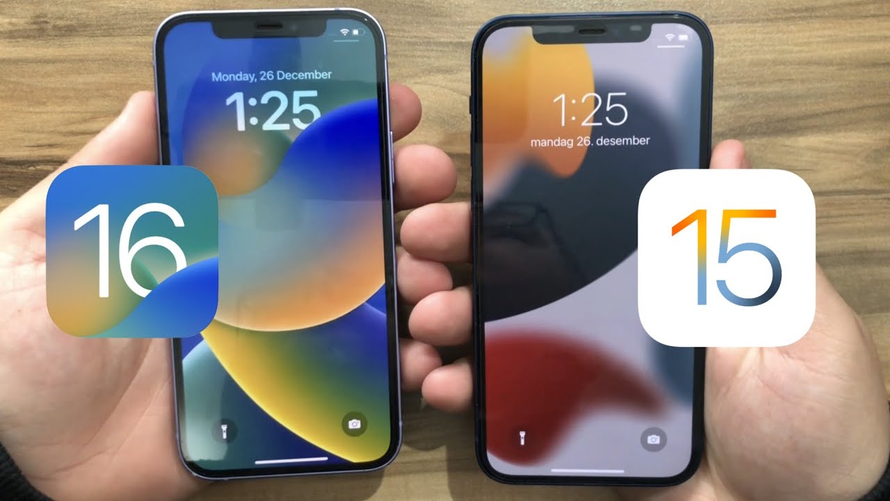 iOS 15 vs iOS 16 on iPhone 12 (late 2022) - YouTube