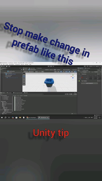 unity tip easy way to change on prefab #shorts #unity #tips #unity3d #unitytips - YouTube