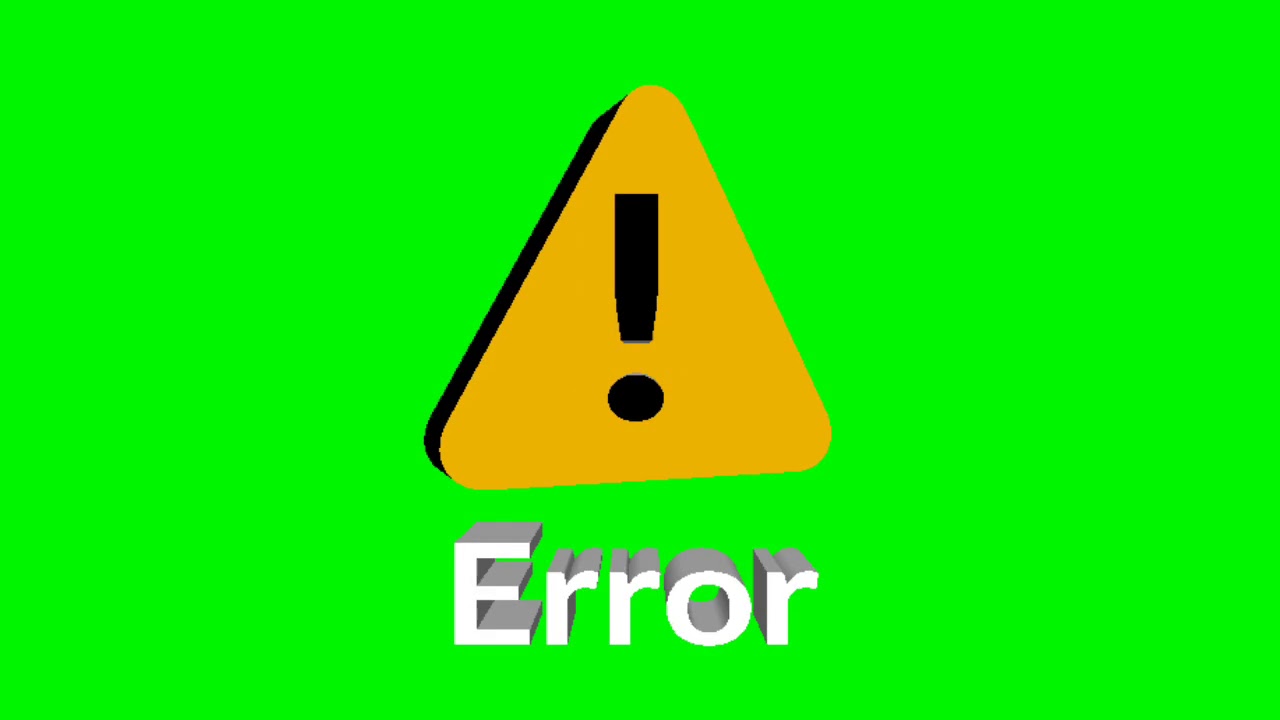 Error Effect || No Copyright Green Screen. - YouTube