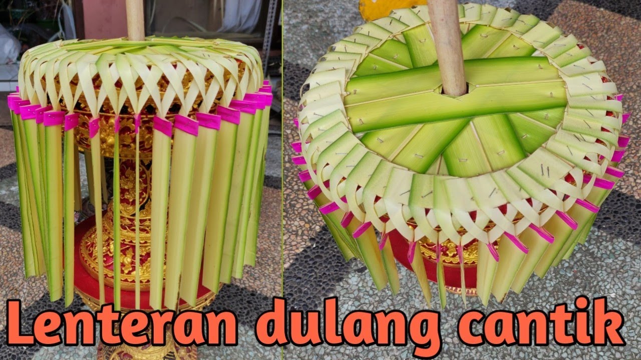 Cara membuat lenteran dulang, sederhana dan cantik - YouTube