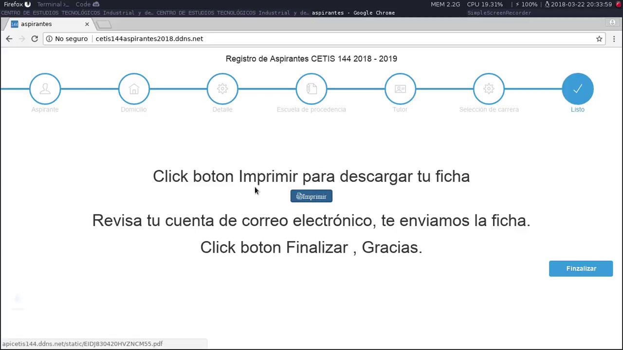 CETis 144 Solicitud ficha exámen ingreso ciclo 2018-2019 - YouTube