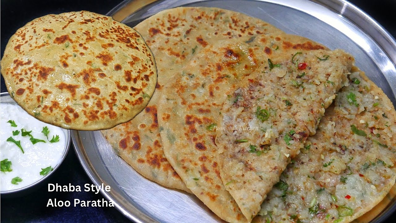 Punjabi Dhaba Style Aloo Paratha without breaking | Aloo ka Paratha ...