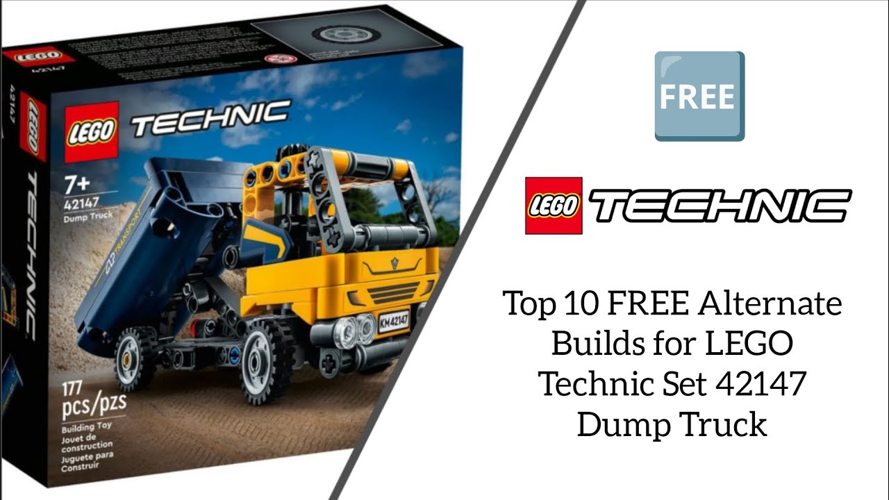 Top 10 FREE Alternate Builds for LEGO Technic Set 42147 Dump Truck ...