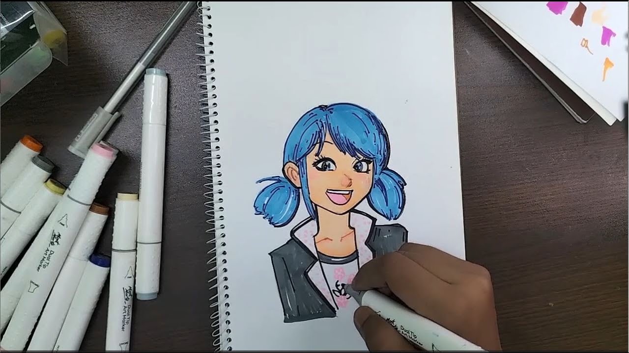 how to draw anime girl | Satisfying anime art। কিভাবে সহজে এনিমে ...