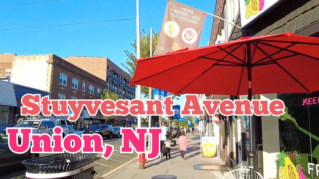 Walking on Stuyvesant Avenue in Union, New Jersey, USA | Elmwood Ave to ...