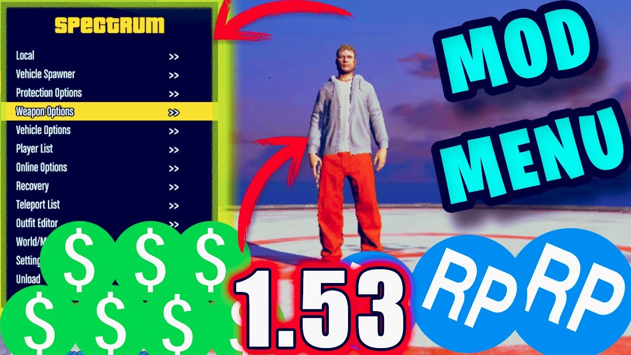 ModMenu GTA V Spectrum Gratuito GTA Online 1.53 - YouTube