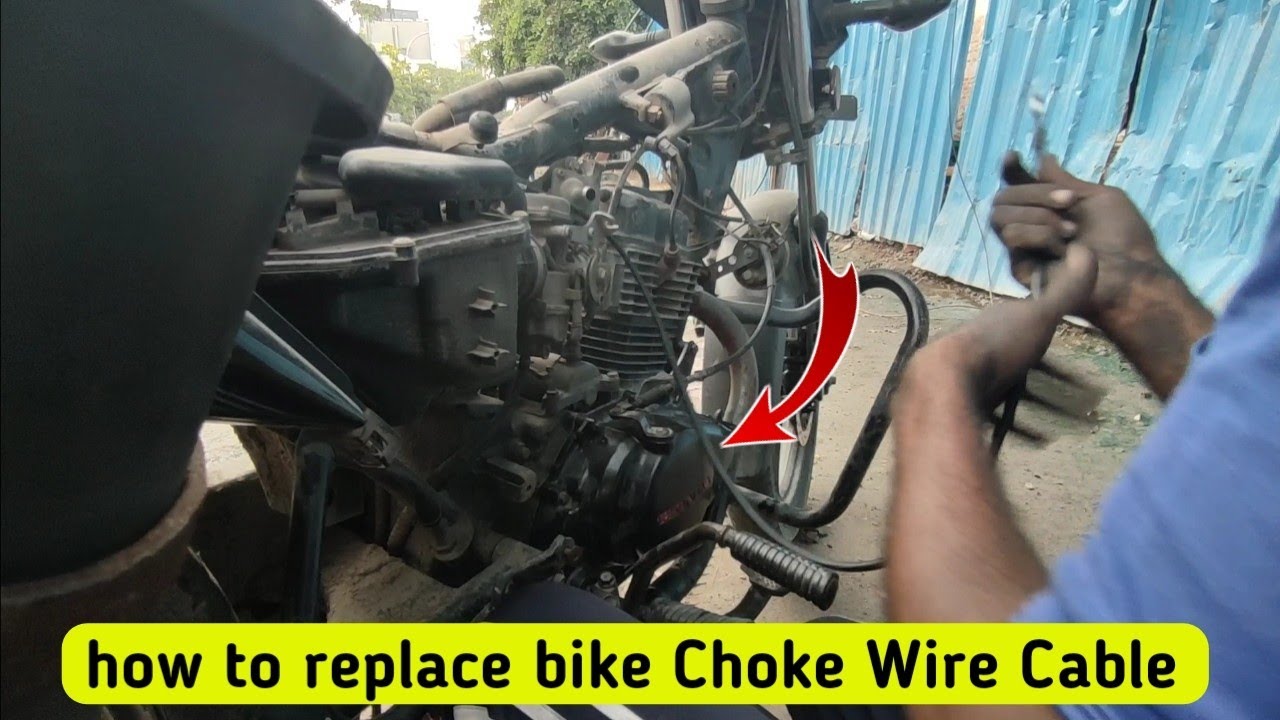 how to replace bike choke wire cable, बाइक की choke cable कैसे बदले ...