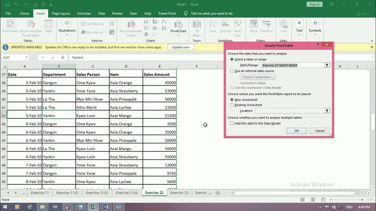 Advanced Excel (Lesson 27) - YouTube