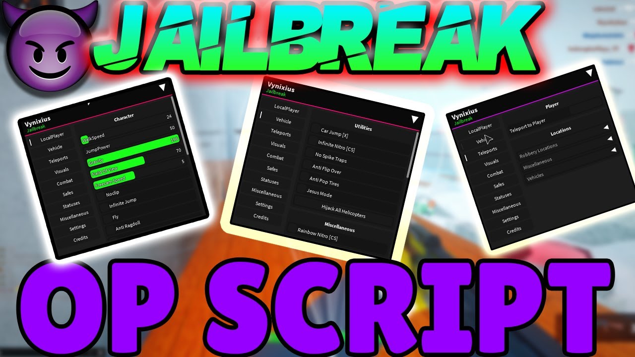 Jailbreak Hack/Script AUTOROB, CARTELEPORT,AUTODRIVE, INFINITE MONEY ...