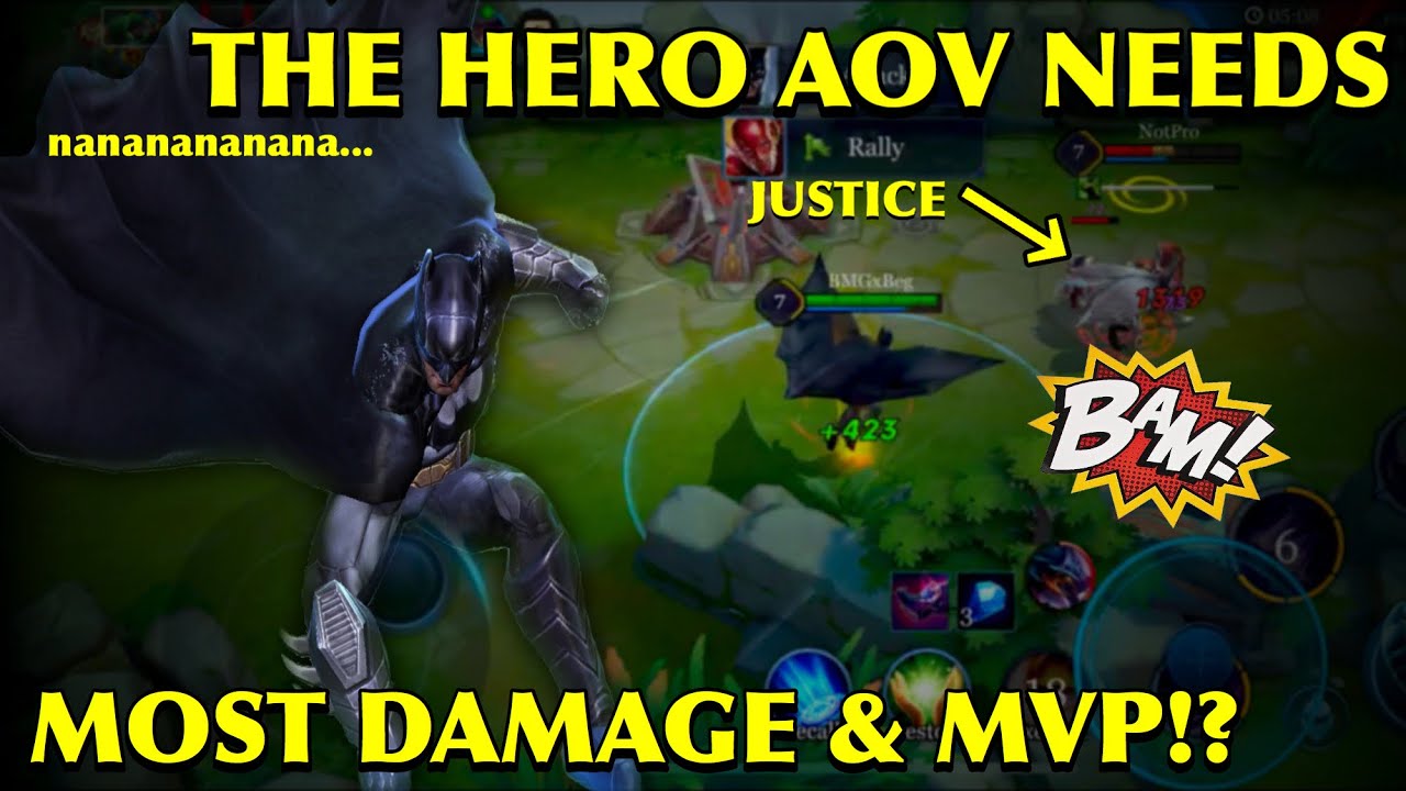 THE BEST ASSASSIN SUPPORT | Batman Support | BMGxBeg | AOV/Arena of ...