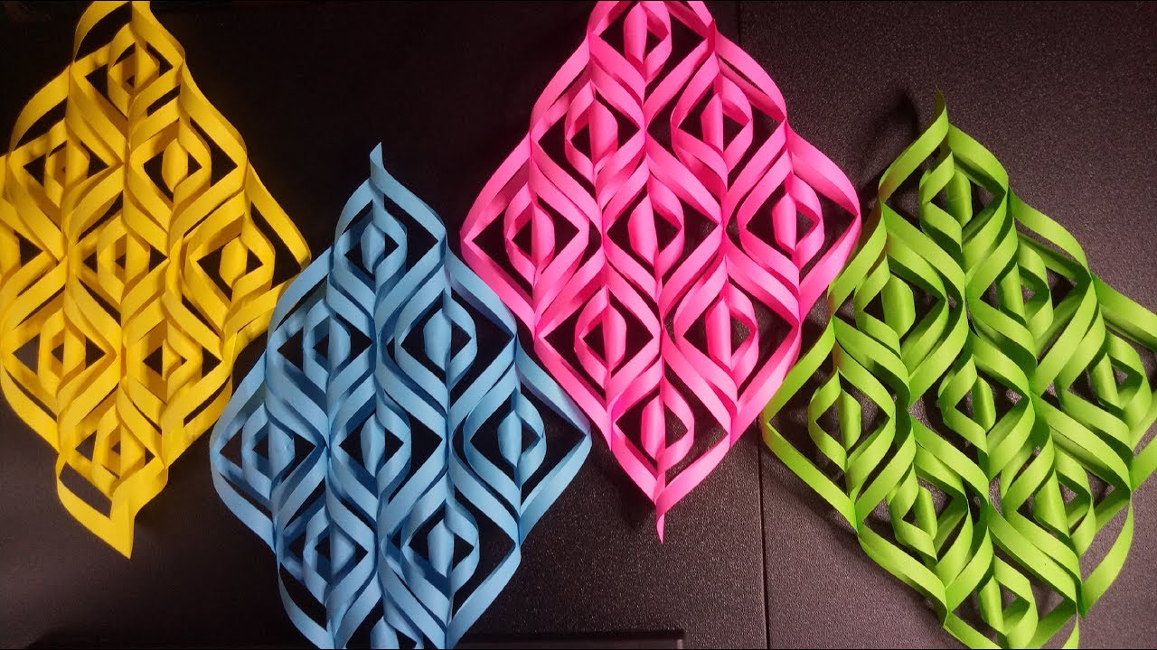 EASY ROOM DECORATION IDEA USING COLORFUL PAPERS - YouTube