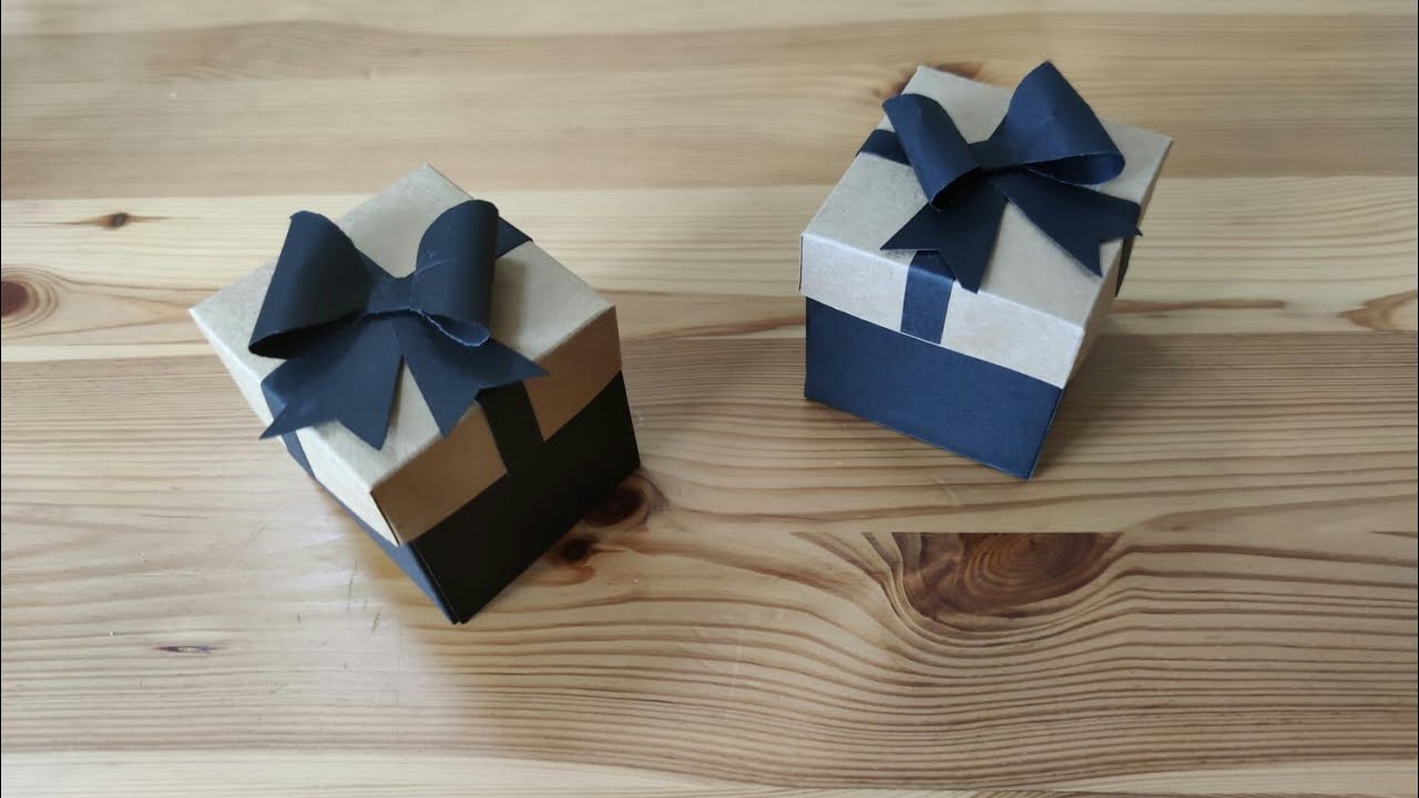 How to make a paper Gift Box |Easy DIY paper Gift box - YouTube