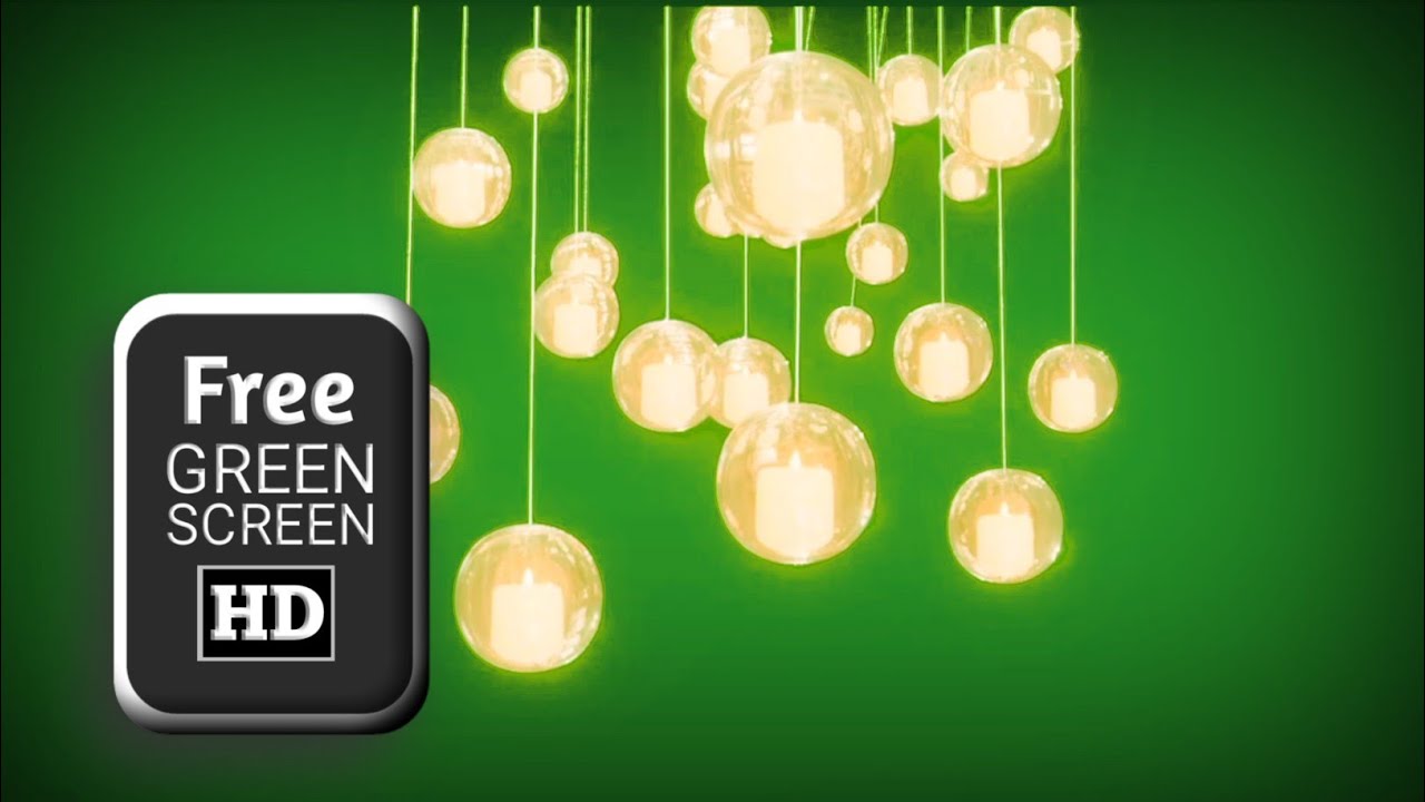 Green screen candle light video effects | String lights green screen ...