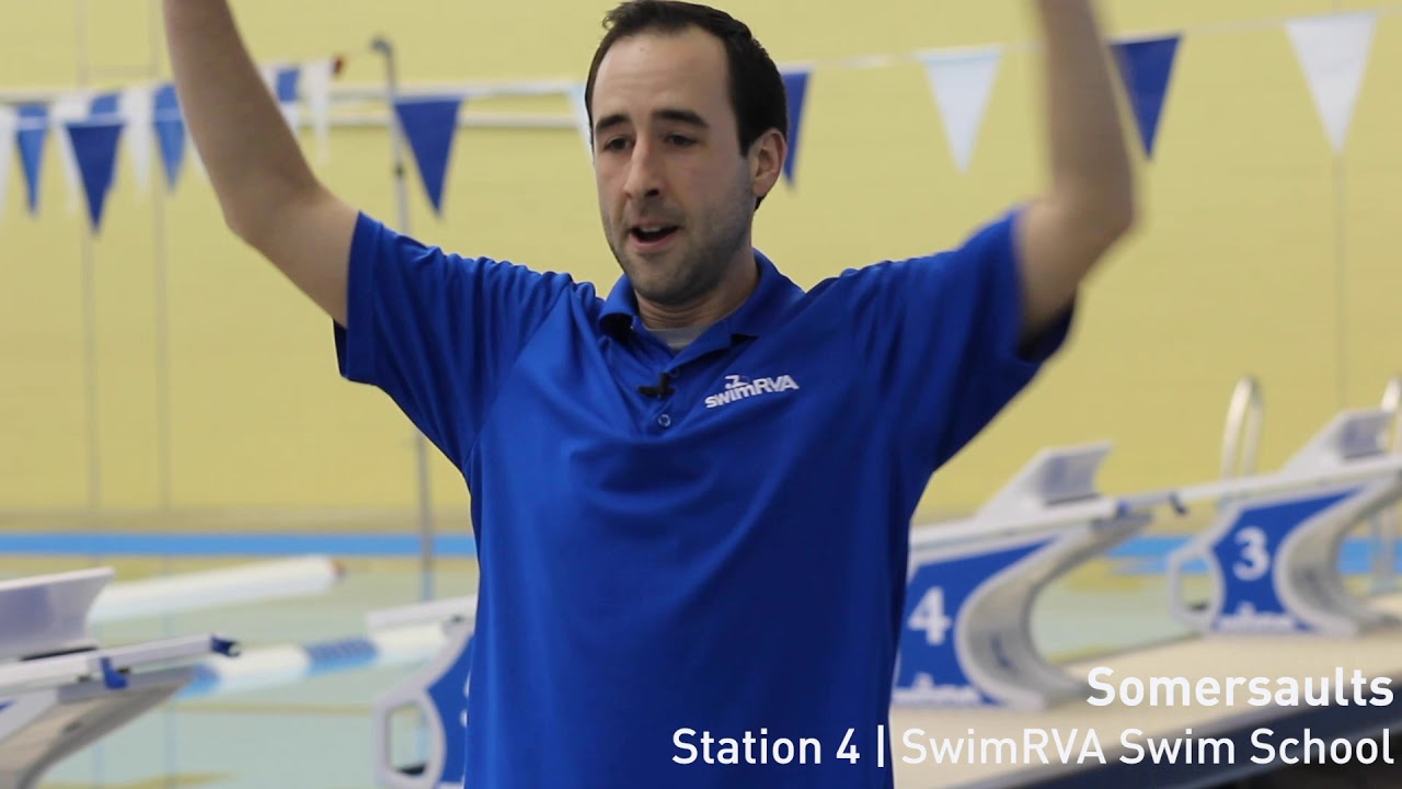 Somersaults (Station 4) | SwimRVA Swim School - YouTube