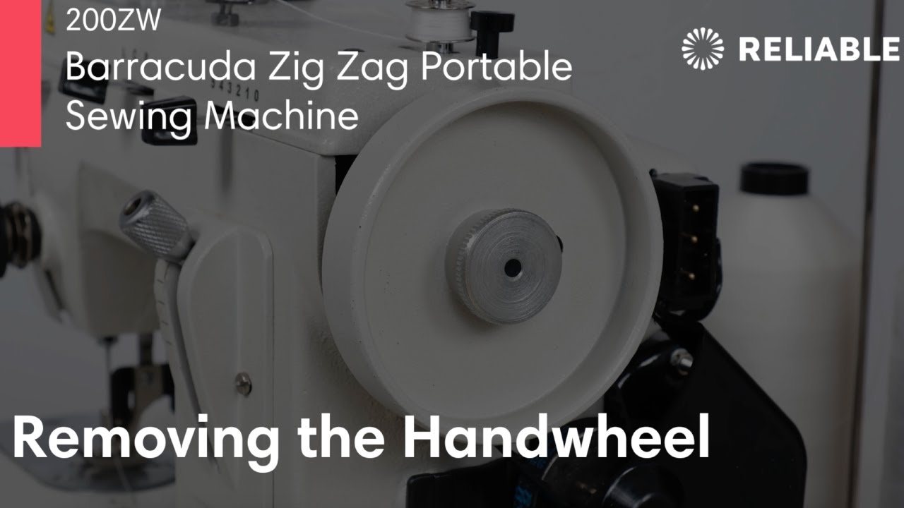 Removing the Hand Wheel | Barracuda 200ZW Portable Zig Zag Sewing ...