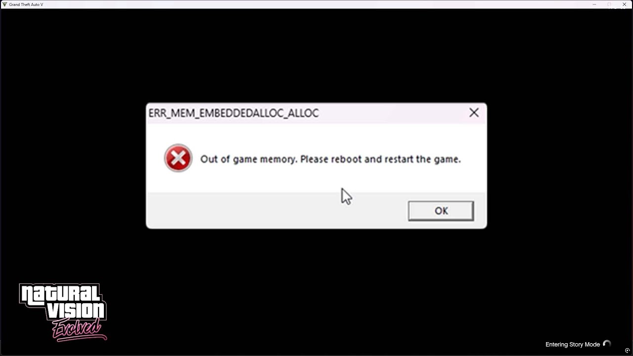 out of game memory please reboot and restart the game gta 5 2025 - YouTube