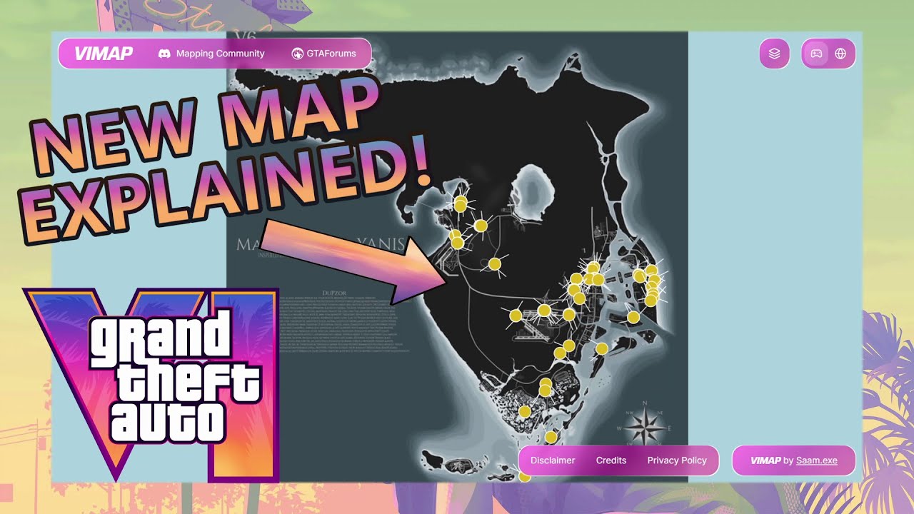 NEW GTA 6 MAPS and mapping website update - YouTube