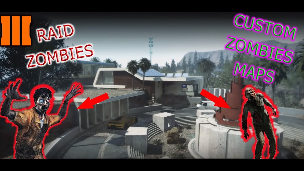 Zombies on Raid!!!!!!! Black ops 3 Custom Zombies Map. - YouTube