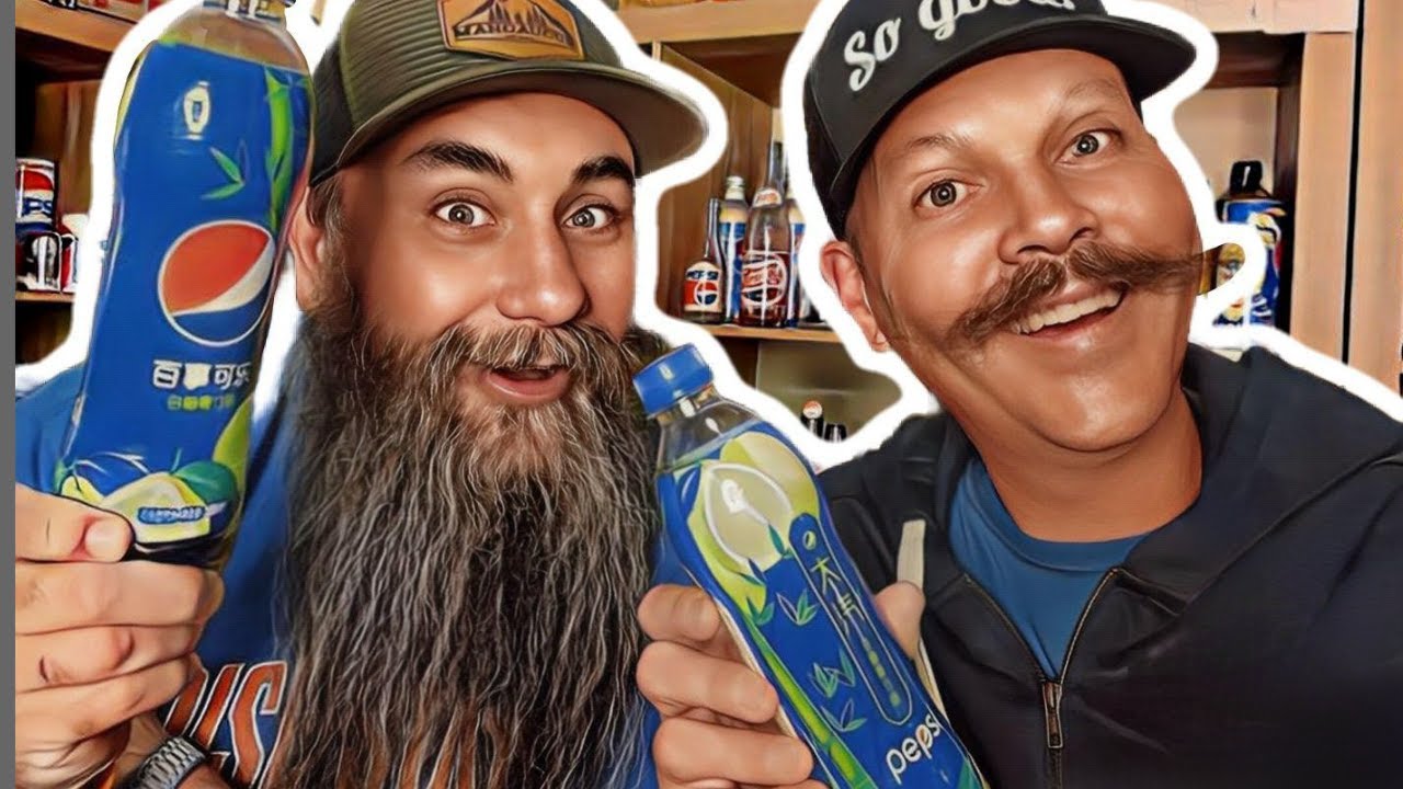 Drinking Pomelo Pepsi From Asia (White Shaddock & Green Bamboo) - YouTube