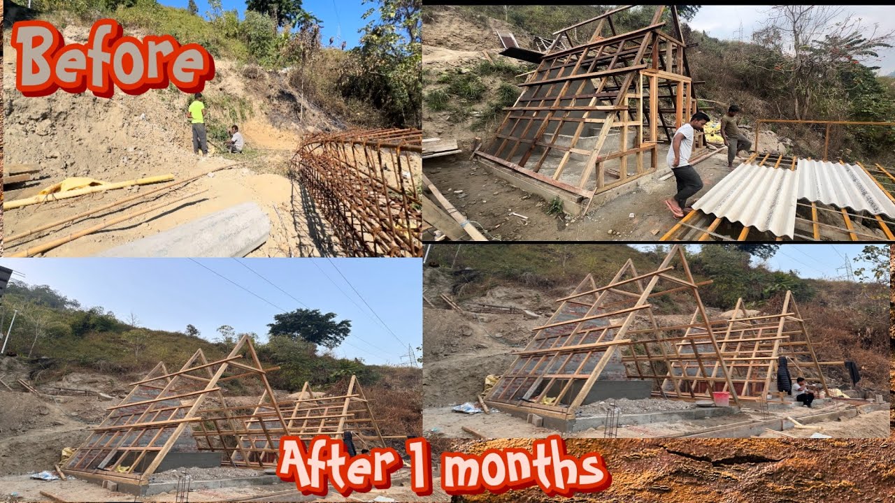 A Type Resort Room| Construction update | pare Hut Resort || EP -1 ...