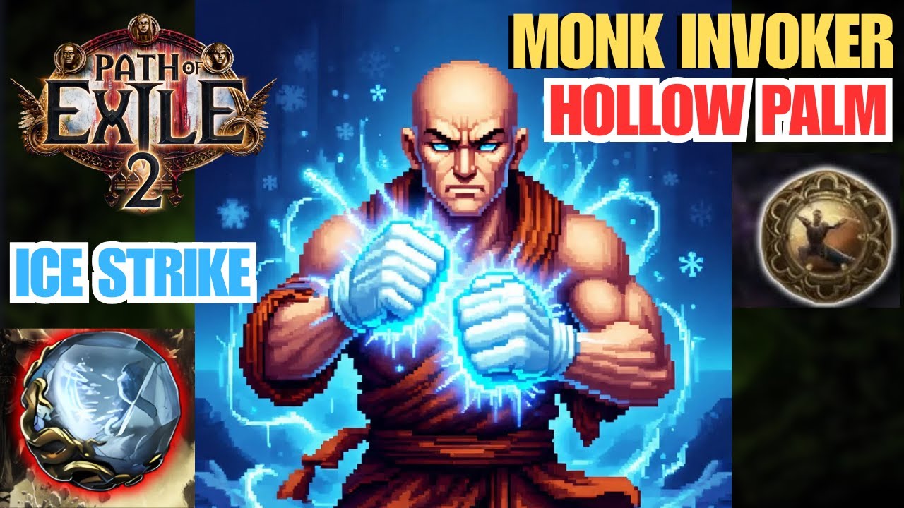 🔴 Path of exile 2 : Monk Hollow palm & Ice strike. - YouTube