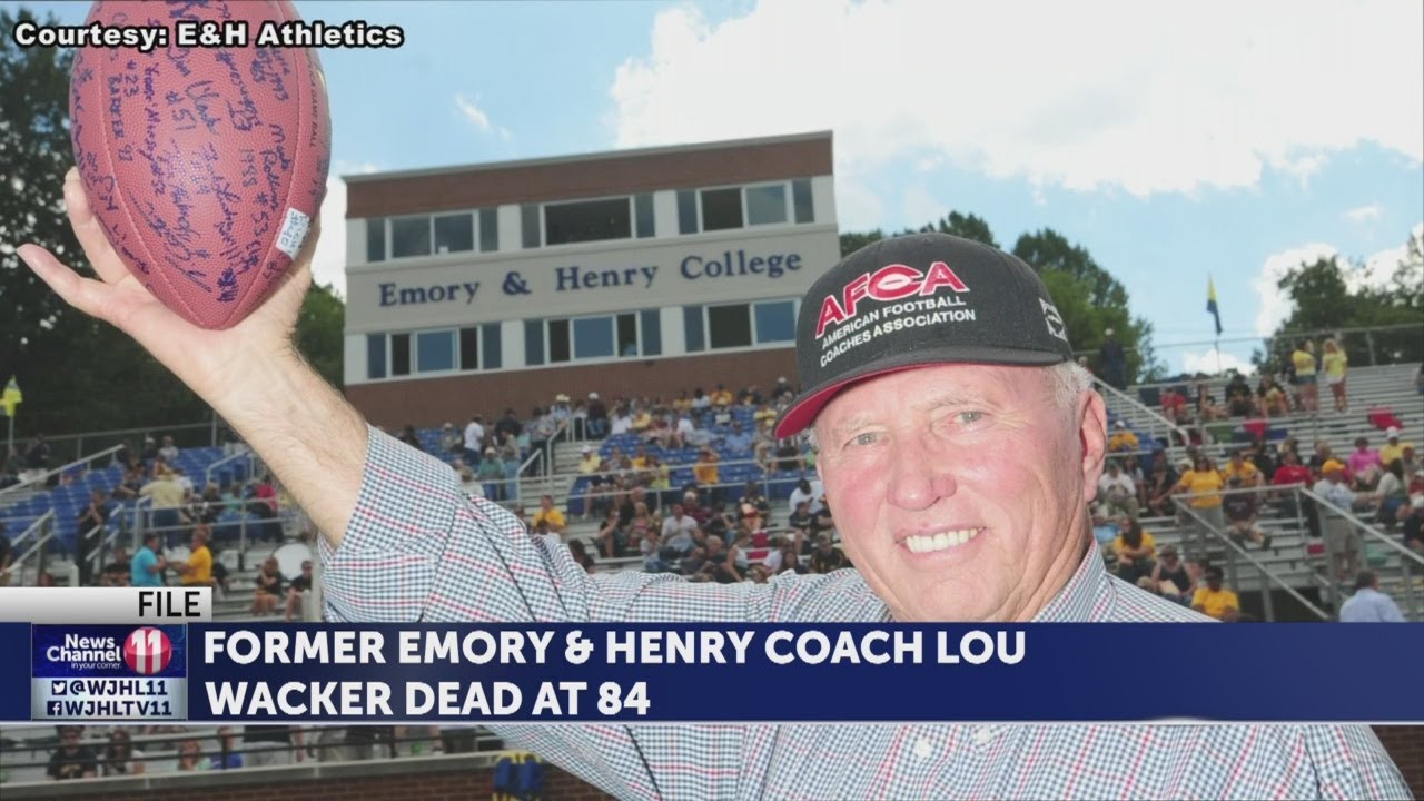Emory & Henry: Legendary coach Lou Wacker dies at 84 - YouTube