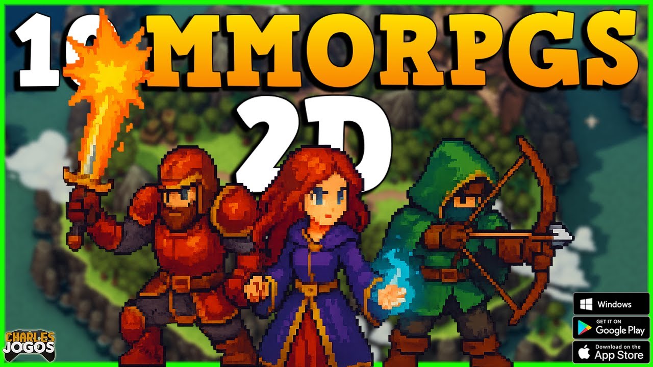 10 MMORPGS 2D E PIXEL ART GRATUITOS PRA JOGAR NO ANDROID E IOS 👾📱 - YouTube