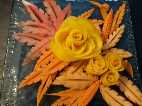 Como hacer una rosa de Mango - YouTube