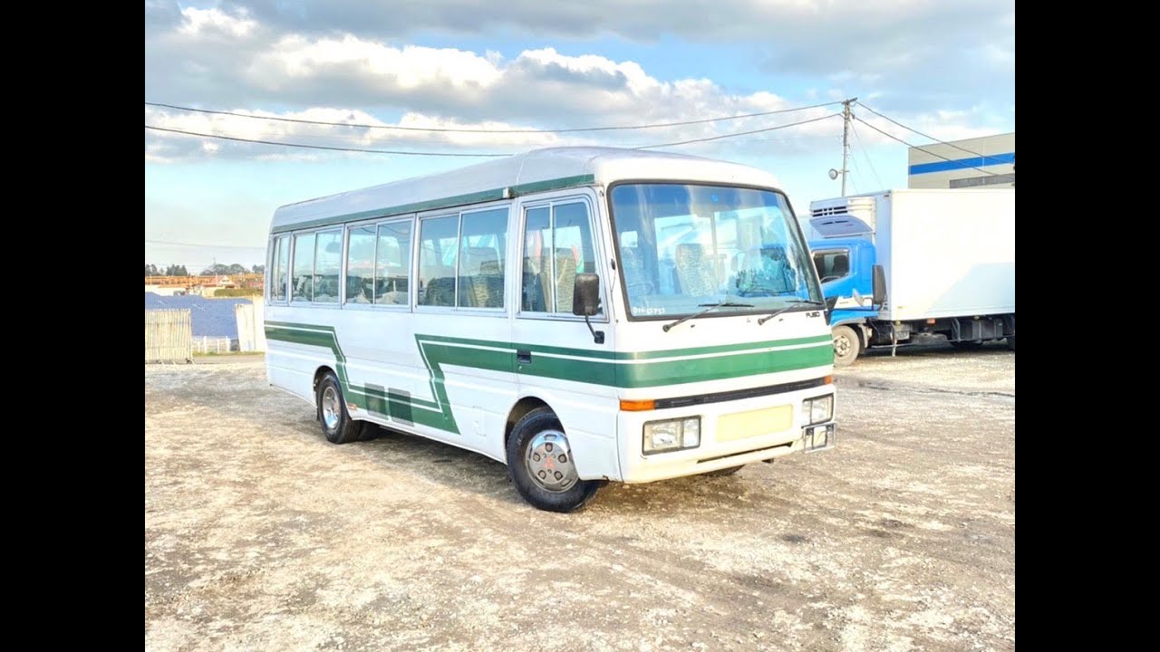 1990 Model, Mitsubishi Rosa Bus, 4D34 Engine, 29 Seats, Manual !! - YouTube