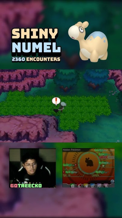 Shiny Numel @ 2360 Encounters #pokemon #shinypokemon - YouTube