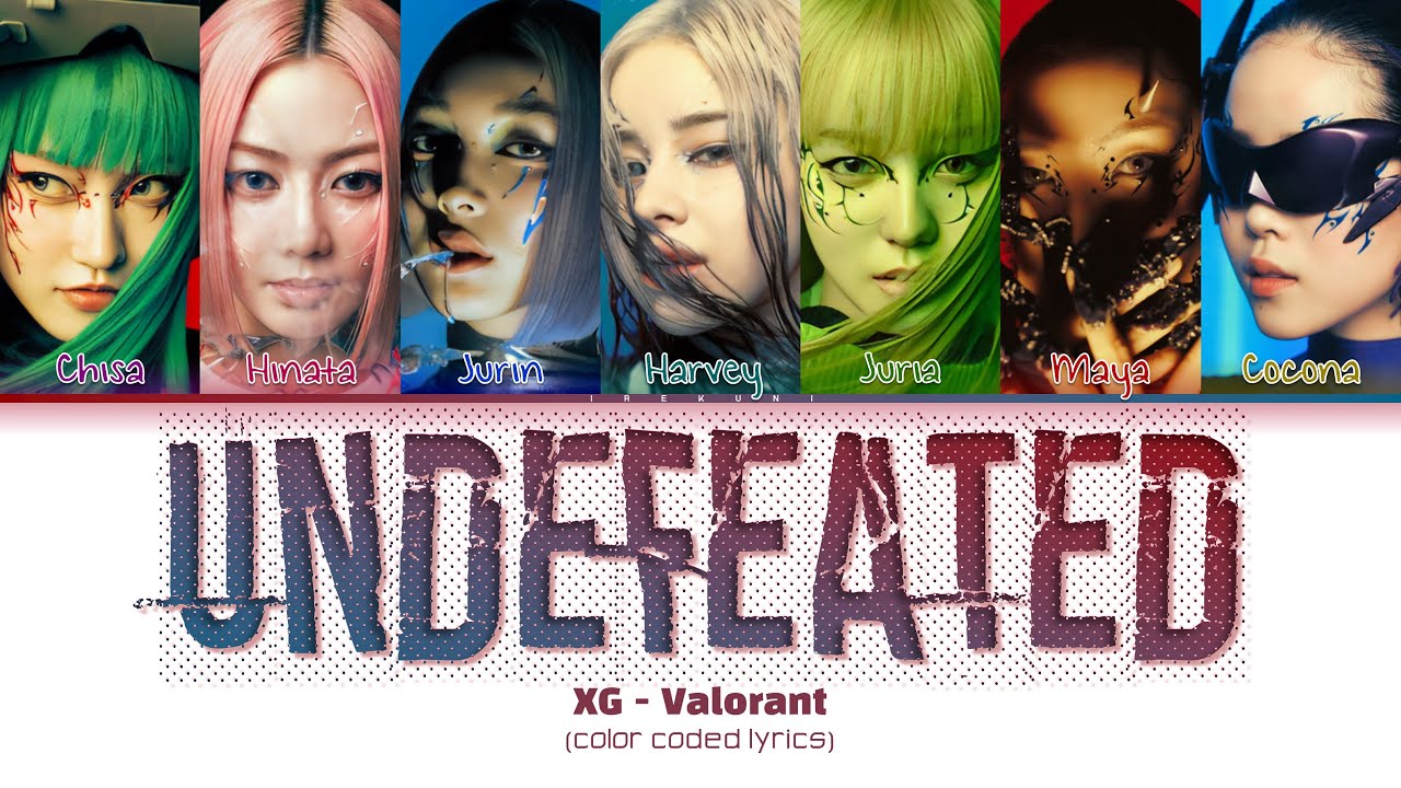 XG x Valorant - 'UNDEFEATED' (Color Coded Lyrics) - YouTube
