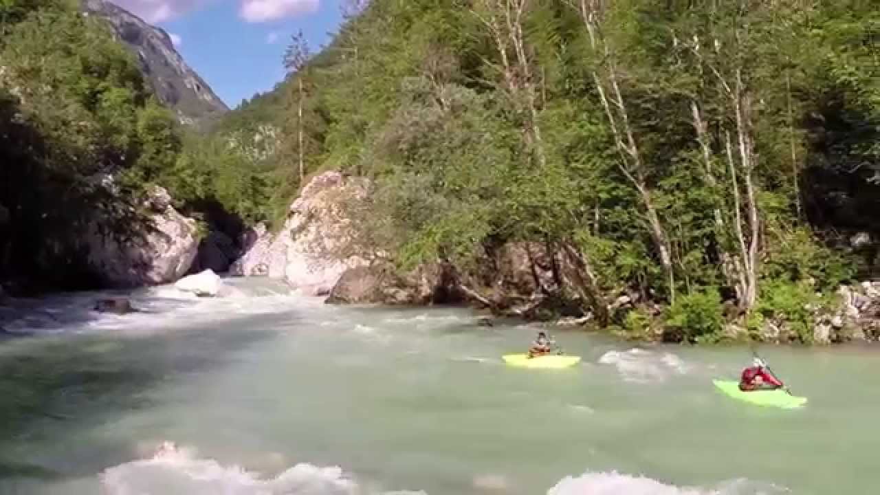 Soca rafting - kayak trailer - YouTube