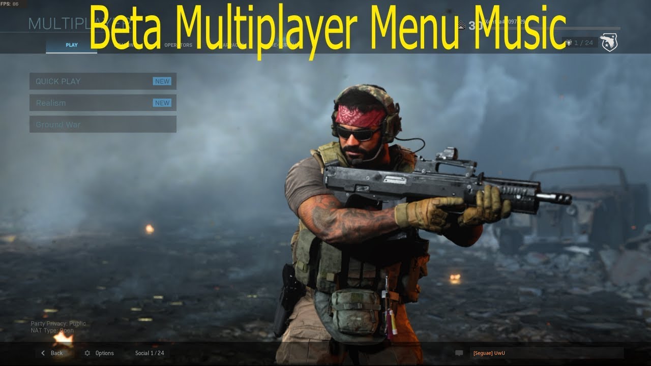 Alternate Modern Warfare Multiplayer Beta Menu Music - YouTube