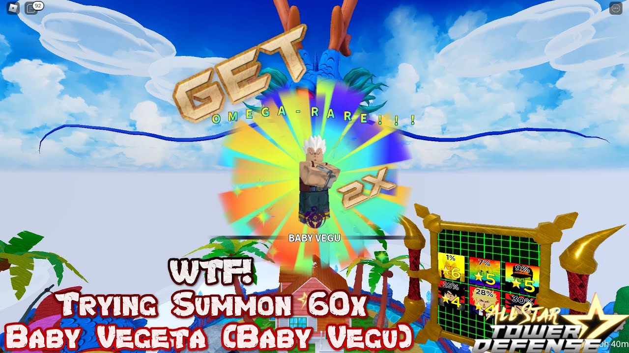 All Star Tower Defense Indonesia : Summon 6 Star Baby Vegeta (Baby Vegu ...
