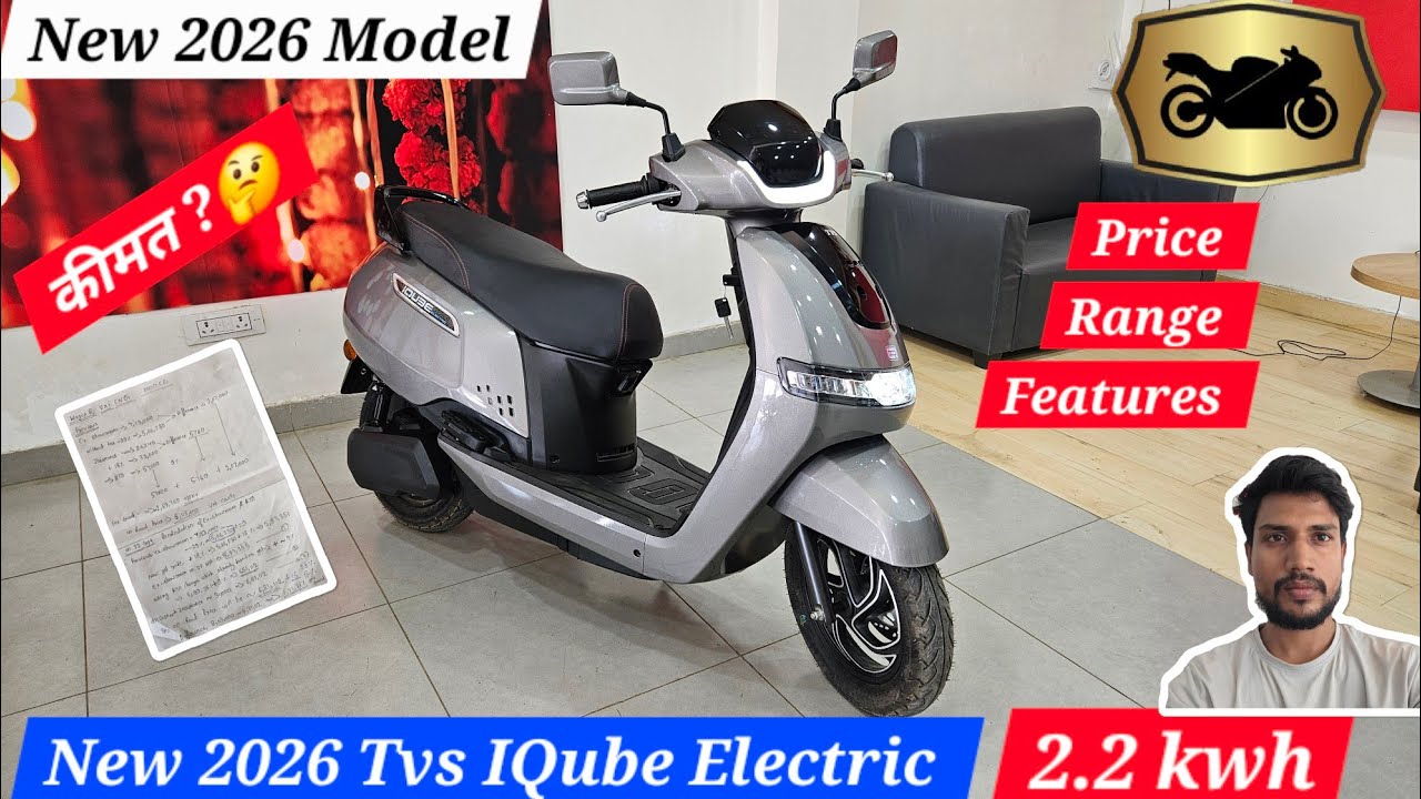 New 2026 Tvs IQube Electric Scooter | On road Price | Mileage ...