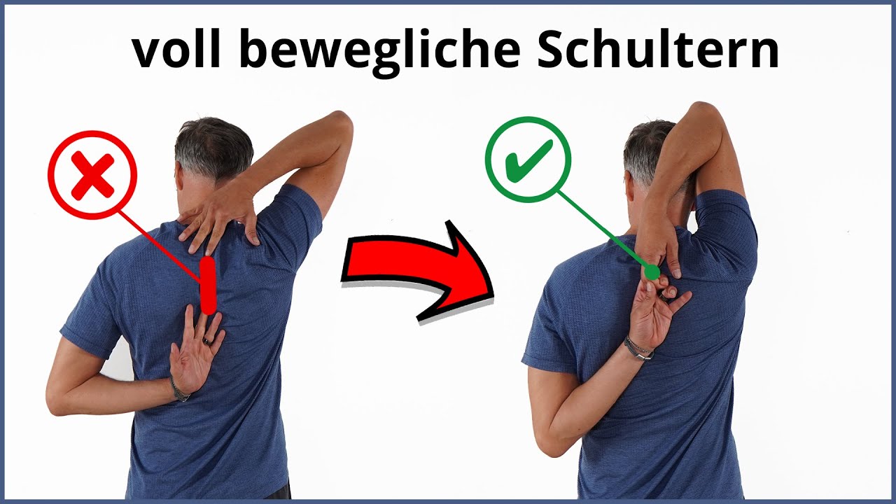 Die 4 BESTEN Übungen zum SCHULTERN ÖFFNEN - YouTube
