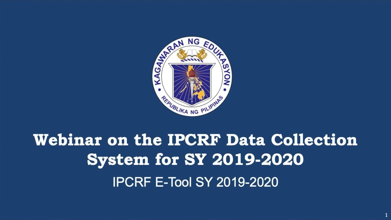 Session 2 IPCRF E Tool for SY 2019 2020 - YouTube