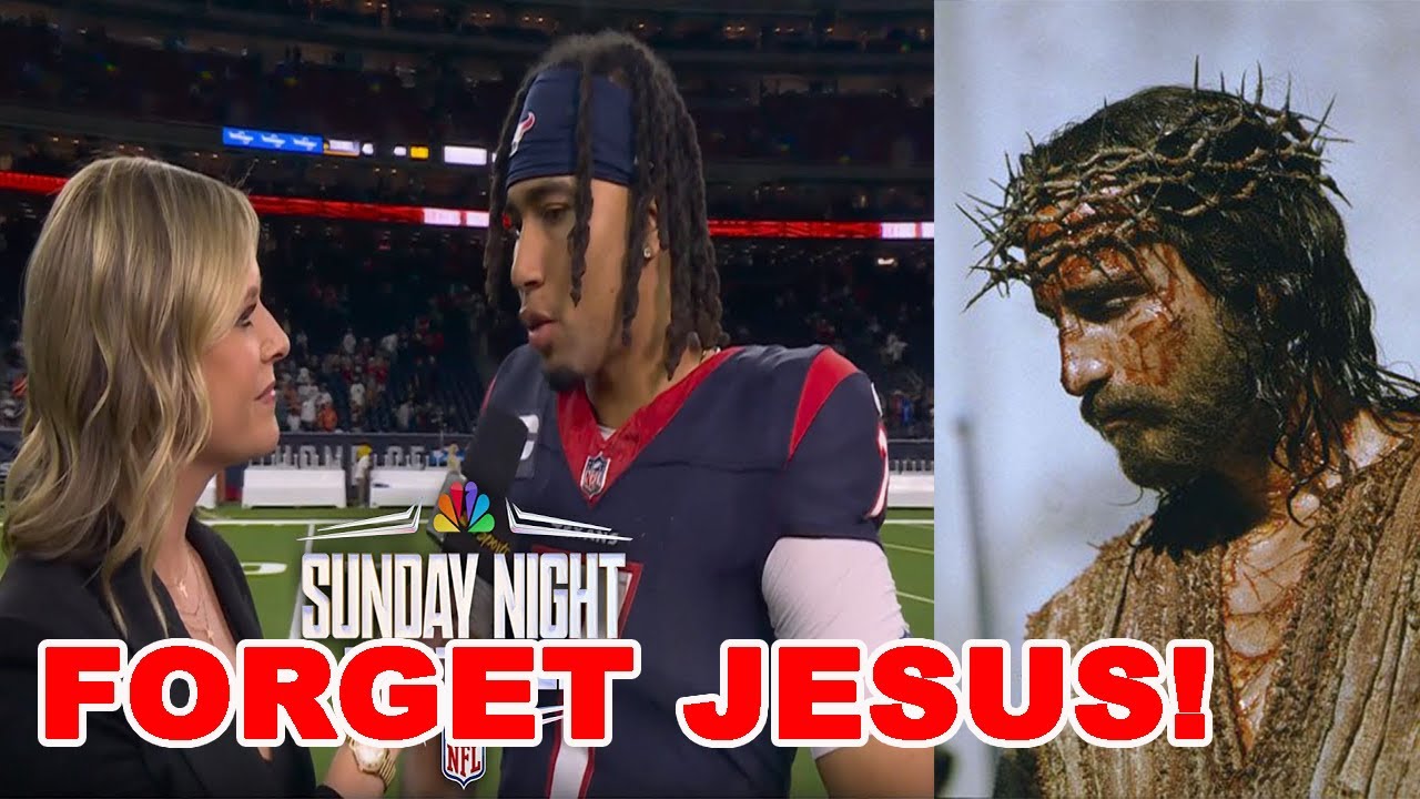 NBC DESTROYED for DELETING CJ Stroud thanking Jesus after Texans ...