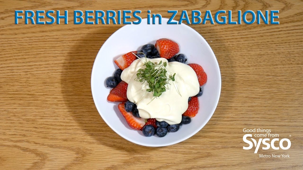 Fresh Berries with Zabaglione - YouTube