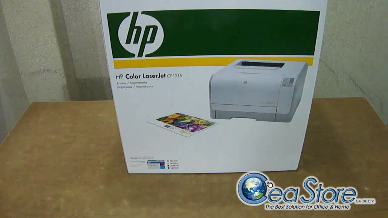 CeaStore Lab Unboxing Impresora Láser a Color HP LaserJet CP1215 - YouTube
