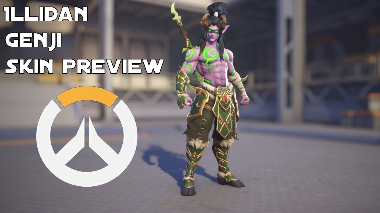 Illidan Genji - Overwatch Skin Preview - YouTube