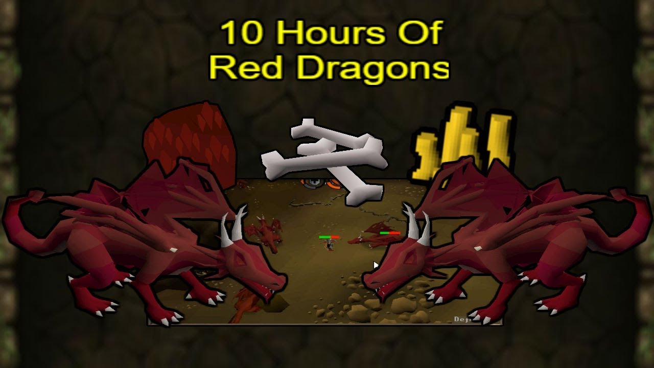 Oldschool Runescape - Loot from 10 hours of Killing Red Dragons (is it ...