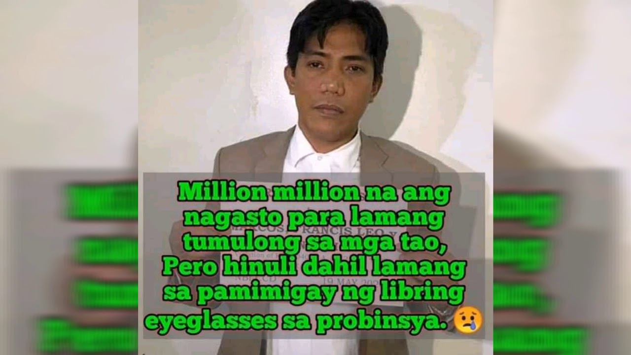 Francis Leo Marcos The Newest Hero For The Poor Filipinos. - YouTube