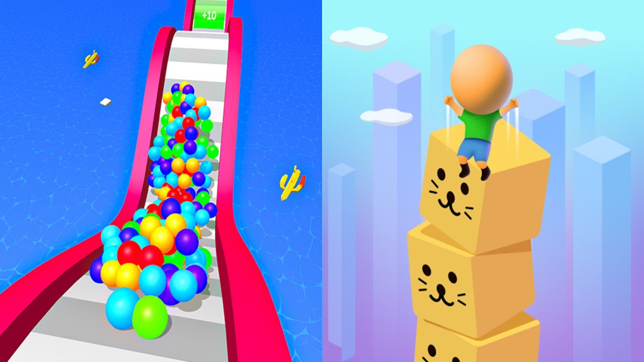Balls Go High VS Cube Surfer! - All Level Gameplay Walkthrough Android ...