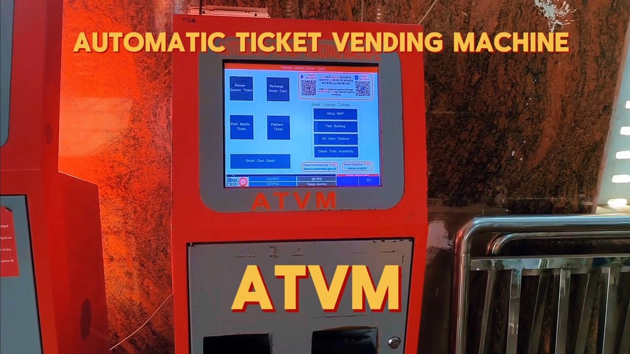 Local train tickets in ATVM | Small travel video to Marina beach ...
