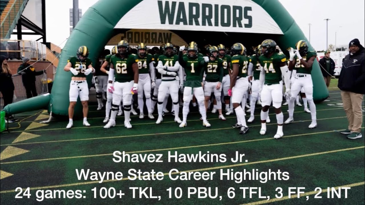 Shavez Hawkins Jr Wayne State Career Highlights - YouTube