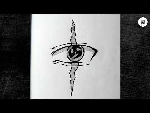 How To Draw Kakashi Eye | Easy Anime Drawing | Step By Step | Naruto ...
