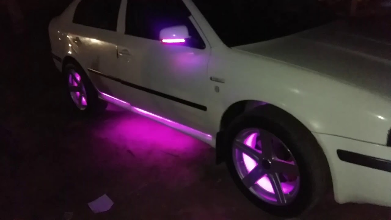 Lighting modified car - YouTube